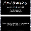 Friends Birthday Candy Bar Wrappers - Announce It!