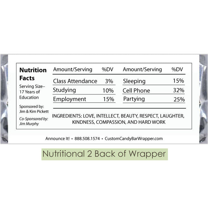 One Degree Hotter Graduation Candy Bar Wrappers - Announce It!