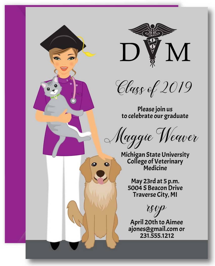Veterinary School Graduation Invitation - Announce It!