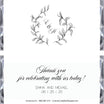 Leafy Monogram Wedding Candy Bar Wrappers - Announce It!